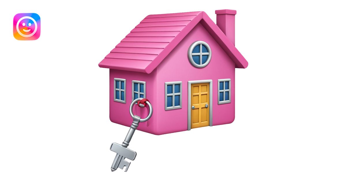 pink house key emoji emoji | AI Emoji Generator