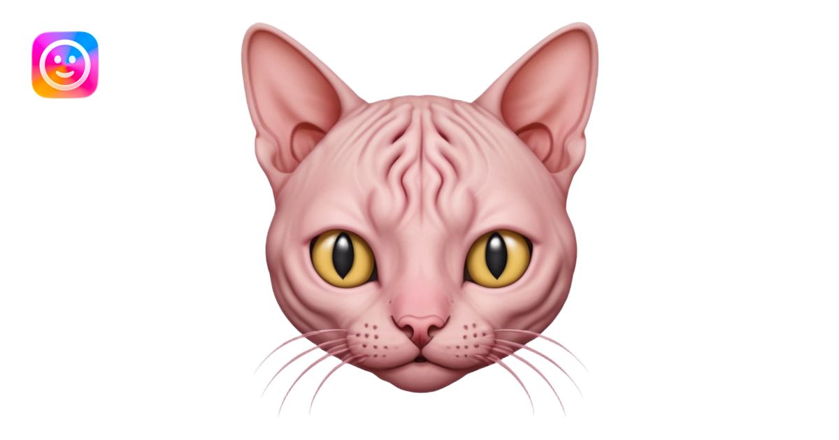 Skinless cat emoji | AI Emoji Generator