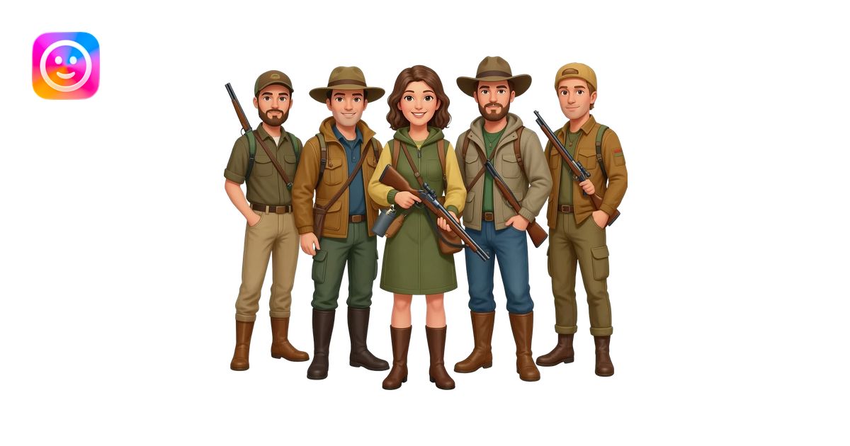 hunting party emoji | AI Emoji Generator