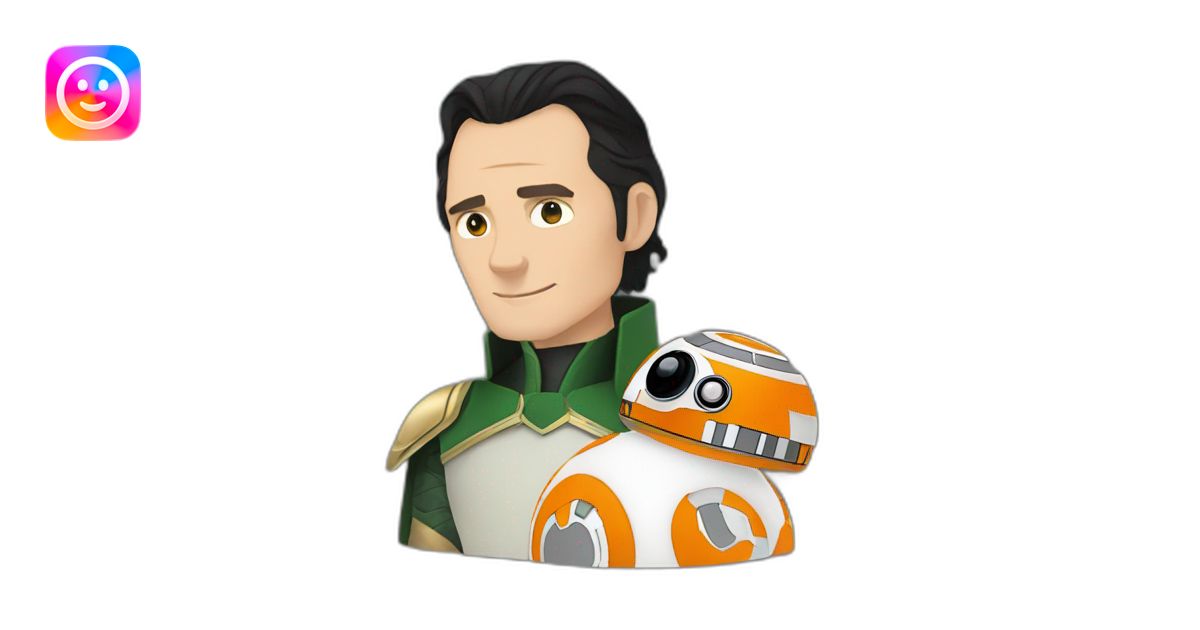 Loki and BB8 emoji | AI Emoji Generator