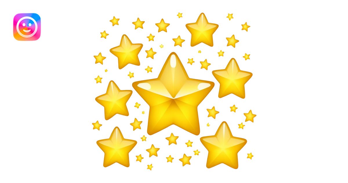 Sparkly stars emoji | AI Emoji Generator