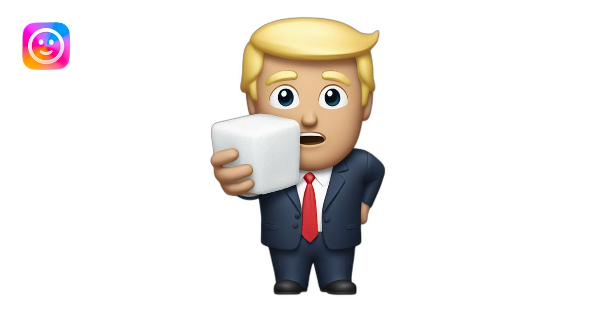 trump-holding-soap emoji | AI Emoji Generator