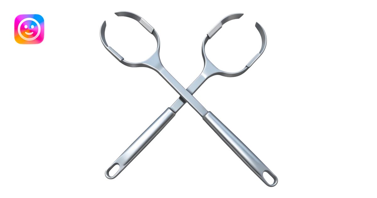 Tongs – long metal tongs for flipping emoji | AI Emoji Generator