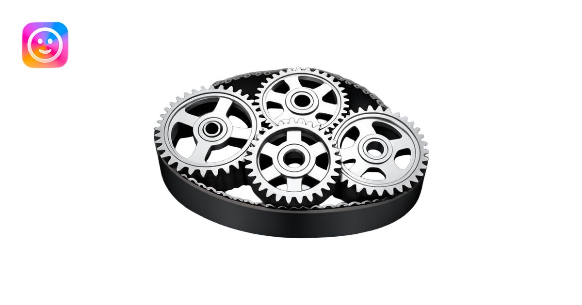 car timing belt with gears emoji | AI Emoji Generator