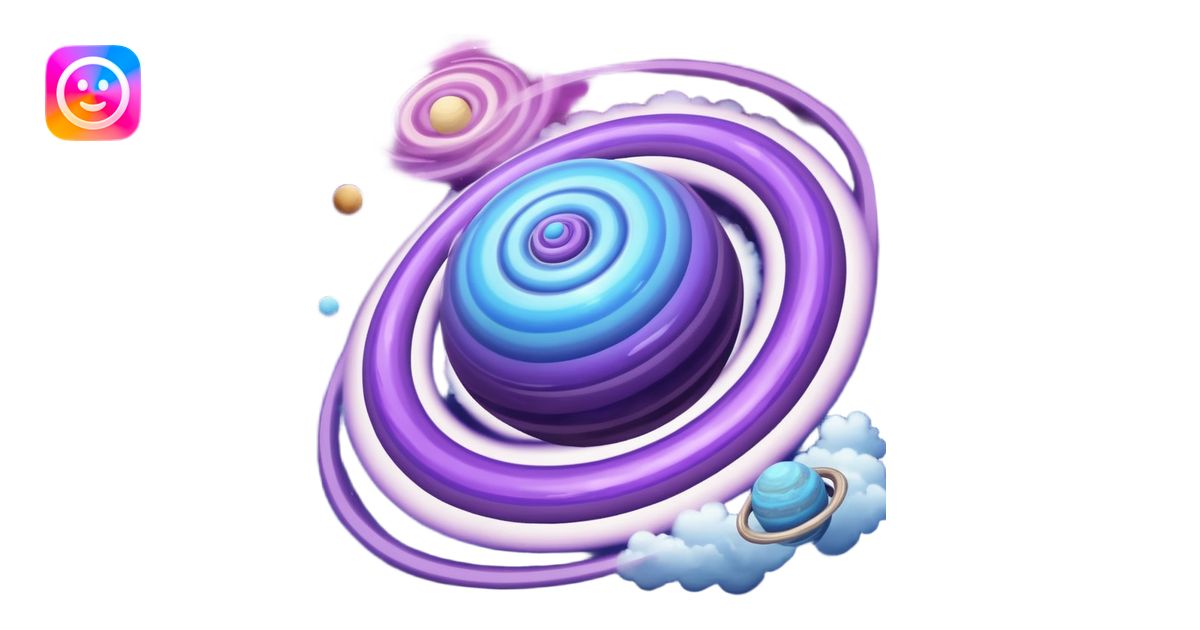 Ringed Planet emoji | AI Emoji Generator