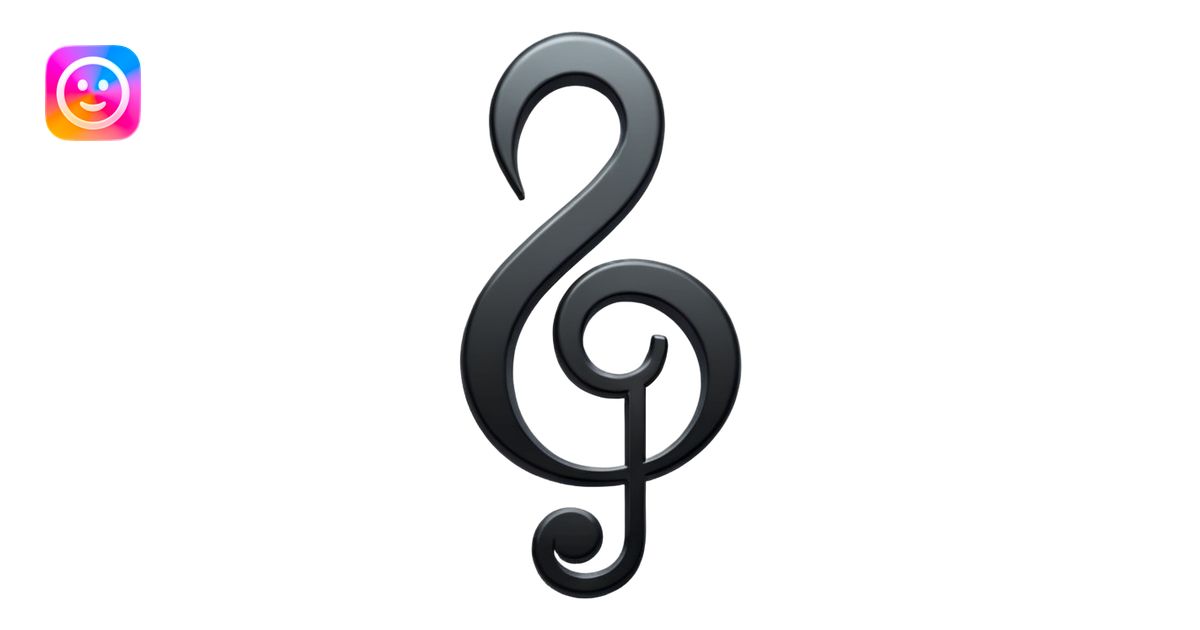 bass clef music emoji | AI Emoji Generator