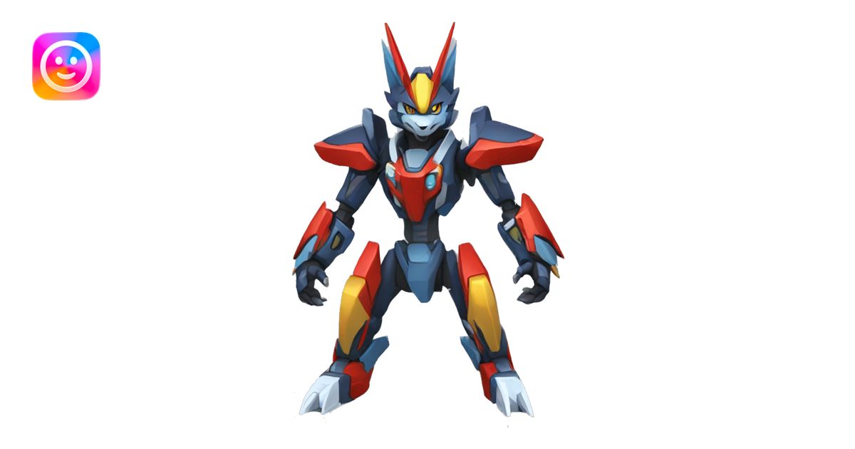 Zeraora-Zoroark-medabot-Mecha emoji | AI Emoji Generator