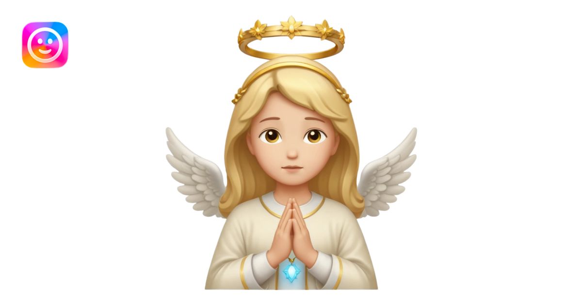 Angel pray emoji | AI Emoji Generator