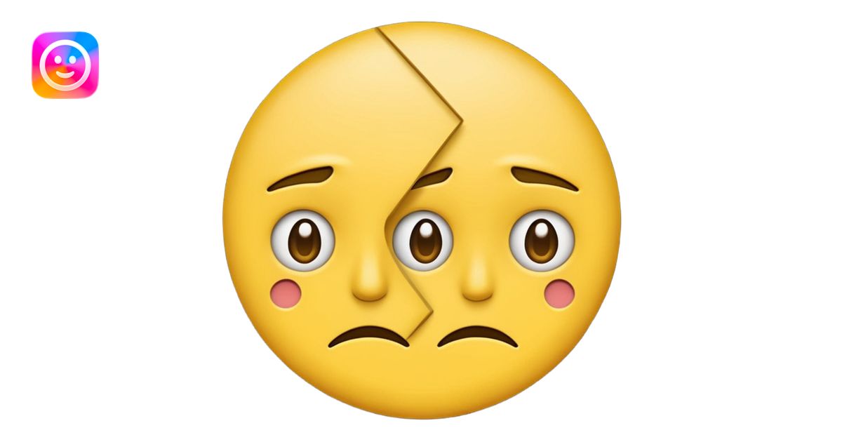 unhappy emoji overlapping another unhappy emoji emoji | AI Emoji Generator