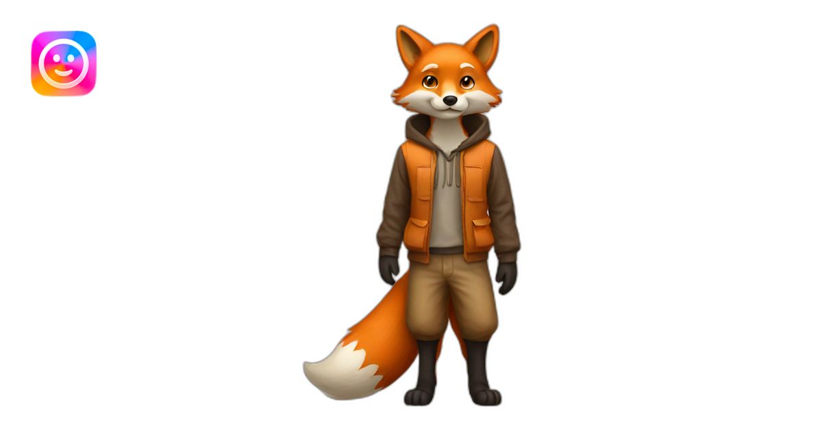 fox full body emoji | AI Emoji Generator
