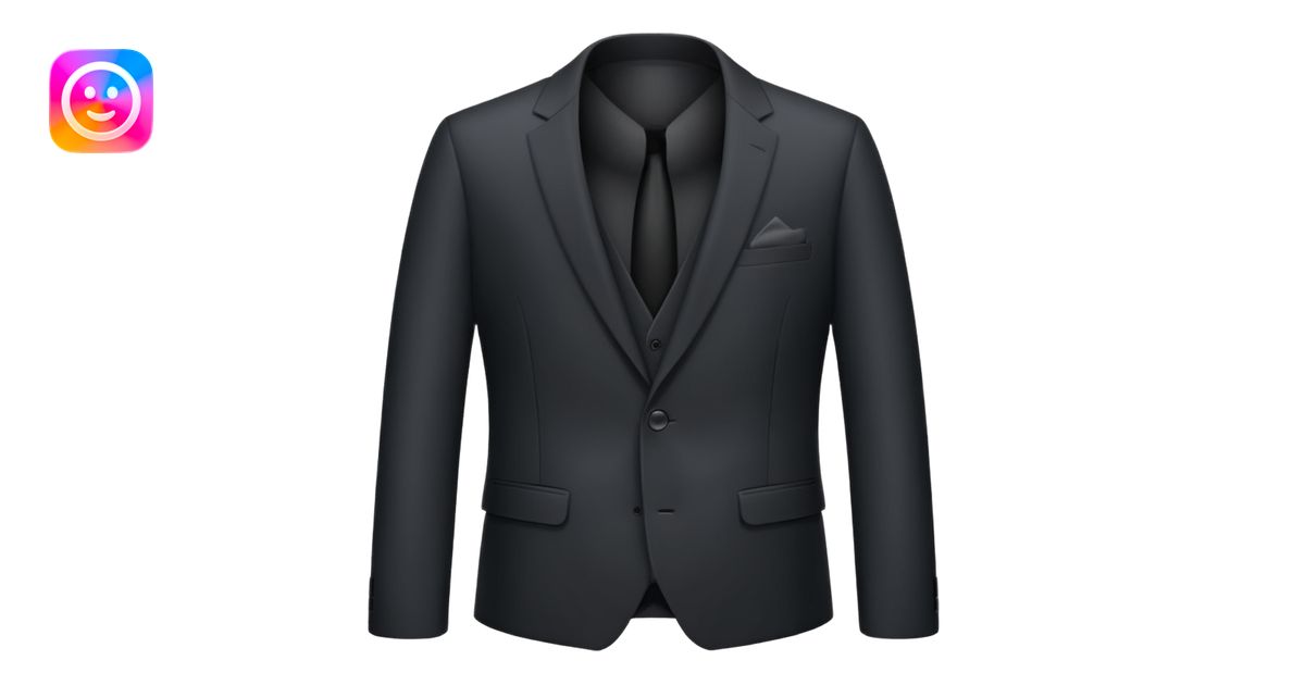 black suit jacket emoji | AI Emoji Generator