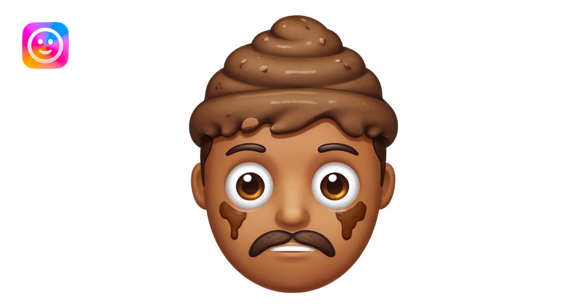 man with poop on his head emoji | AI Emoji Generator