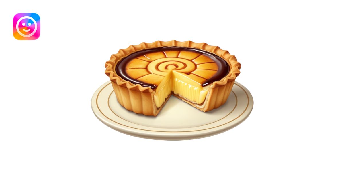 traditional pastel de nata custard tart emoji | AI Emoji Generator
