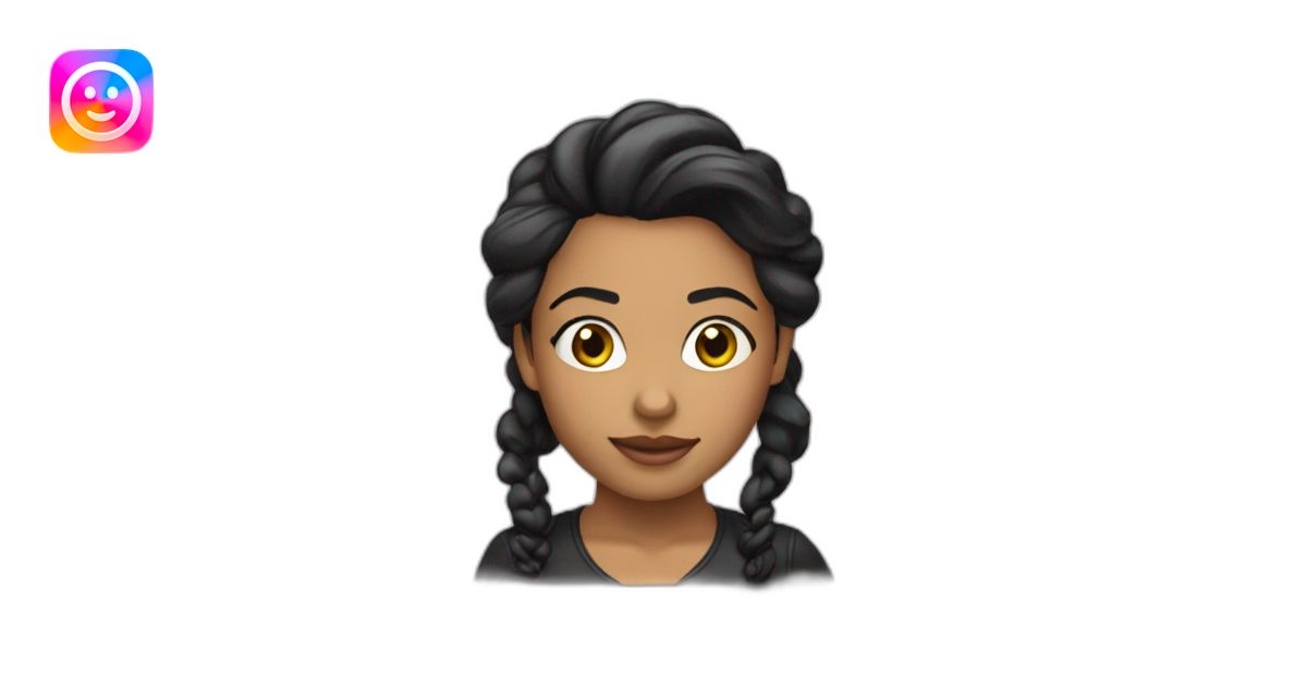 eliana cabelo preto cacheado emoji | AI Emoji Generator