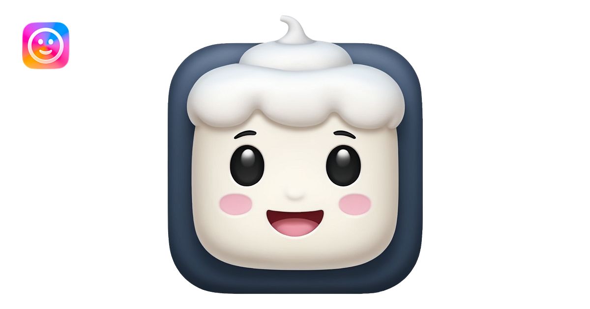 just plain marshmallow, no humanize, emoji | AI Emoji Generator