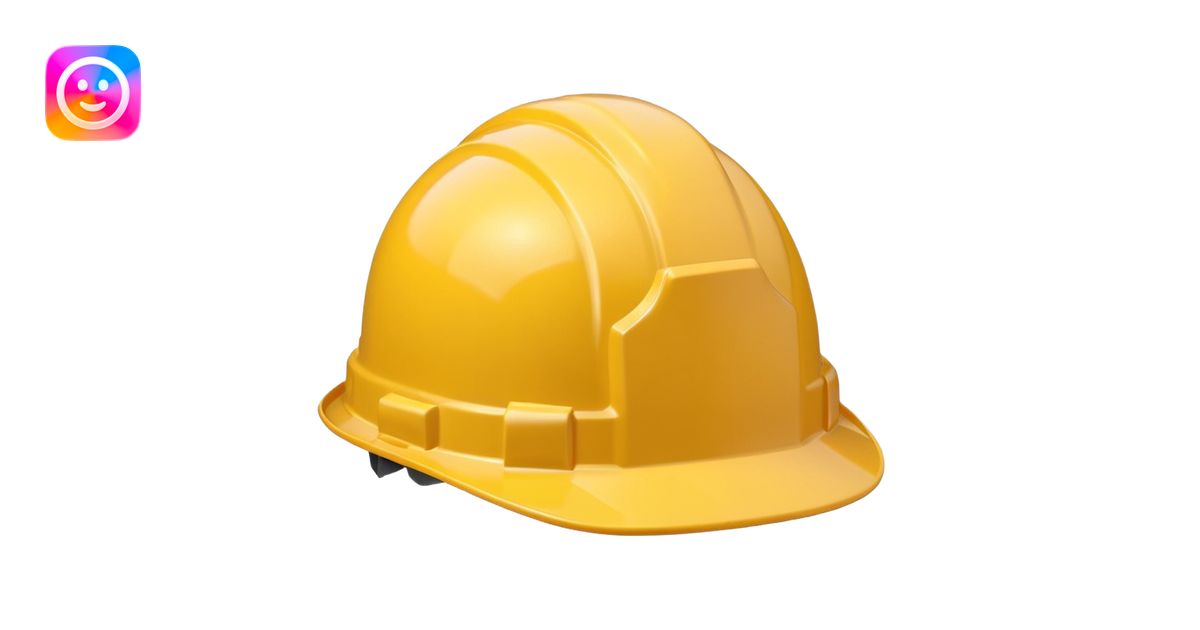 Yellow Construction Hard Hat emoji | AI Emoji Generator