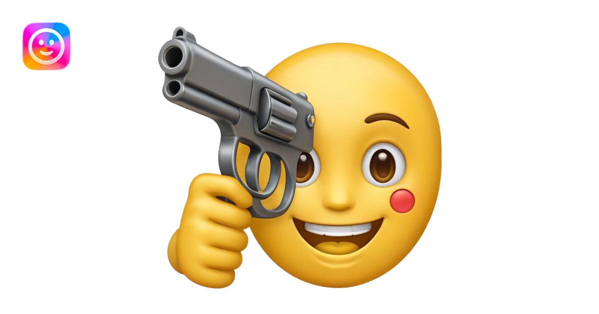 Emoji with a gun to its mouth emoji | AI Emoji Generator