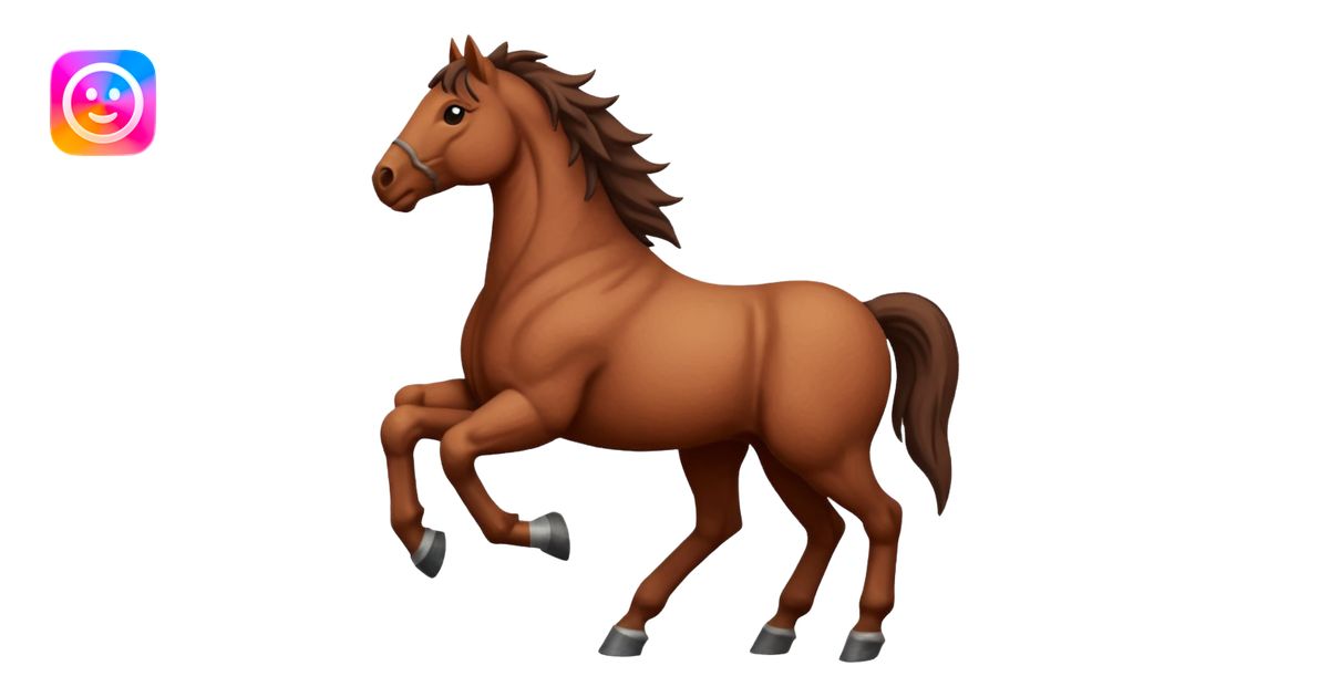 Horse made by earth emoji | AI Emoji Generator