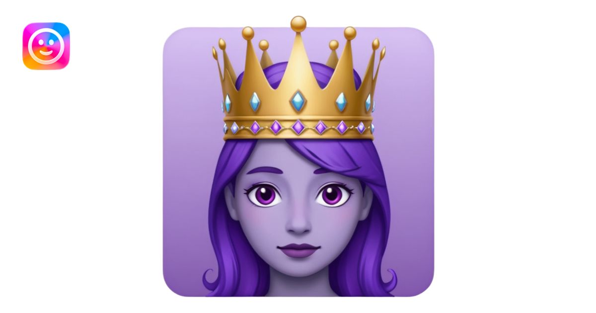 Purple royalty emoji | AI Emoji Generator