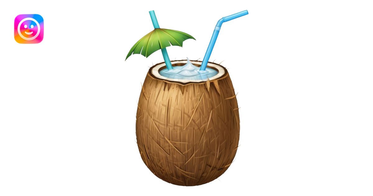 hawaii coconut drink emoji | AI Emoji Generator