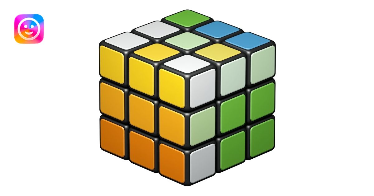 CUBE RUBIK 3X3 emoji | AI Emoji Generator