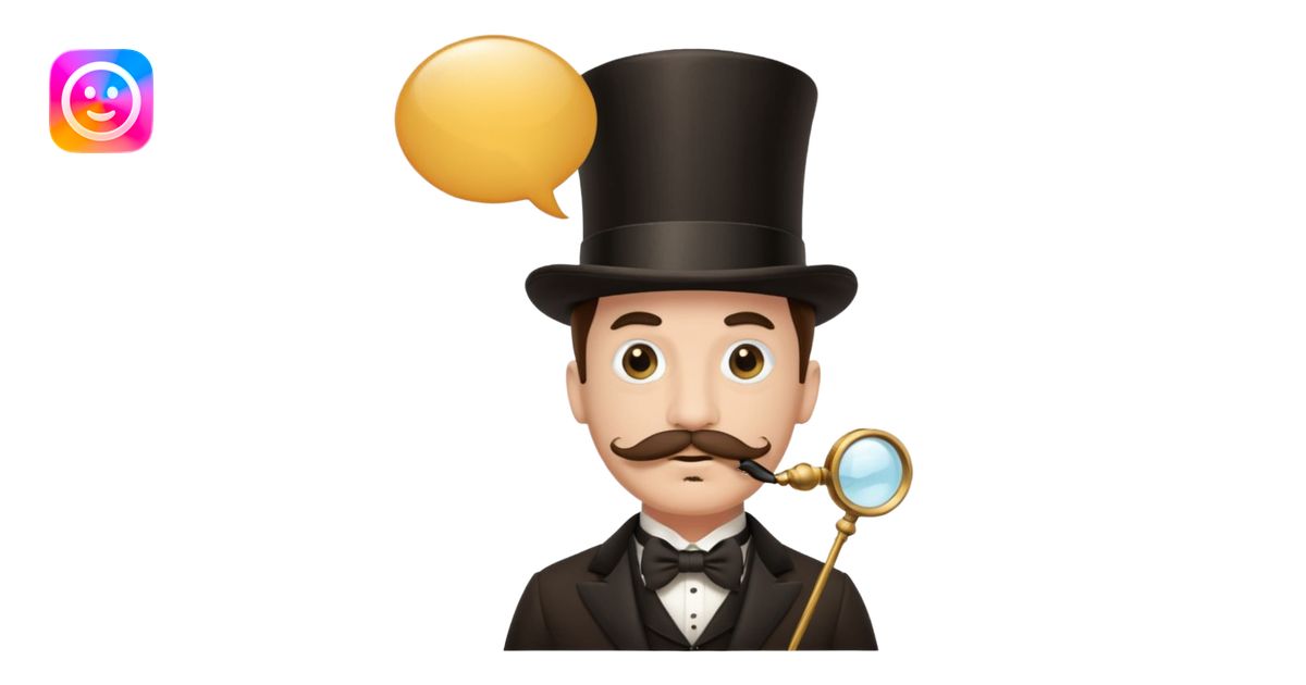 Fancy man with top hat and mustache and wearing monocle, and having a ...