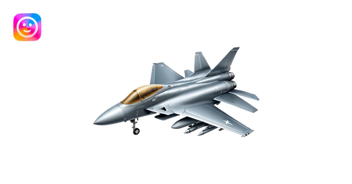 Fighter Jet emoji | AI Emoji Generator
