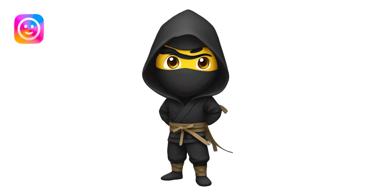confused ninja emoji | AI Emoji Generator