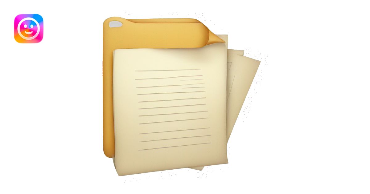 documents emoji | AI Emoji Generator
