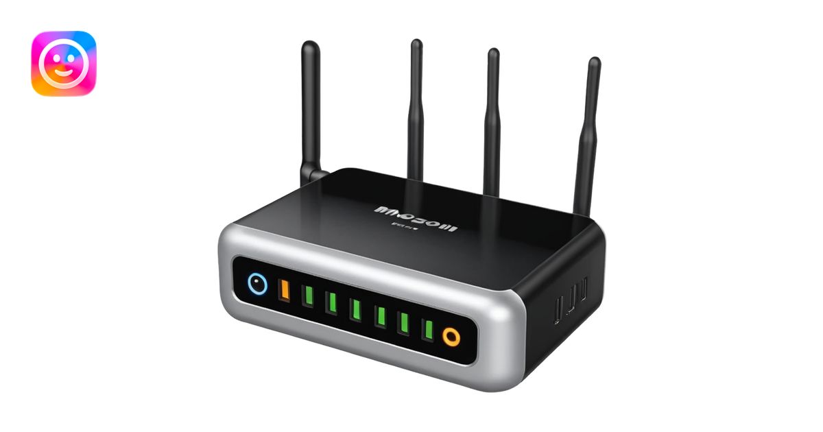 Mini modem router distrubitor emoji | AI Emoji Generator