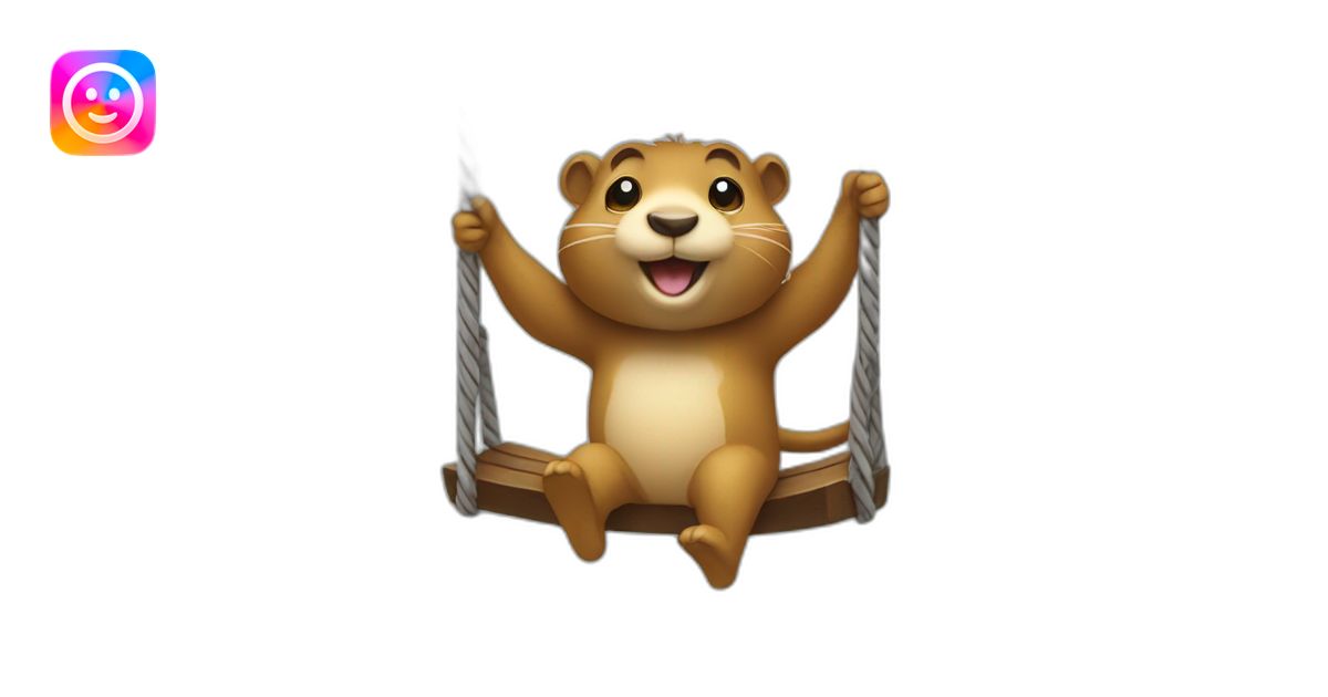 gopher-rides-on-a-swing emoji | AI Emoji Generator