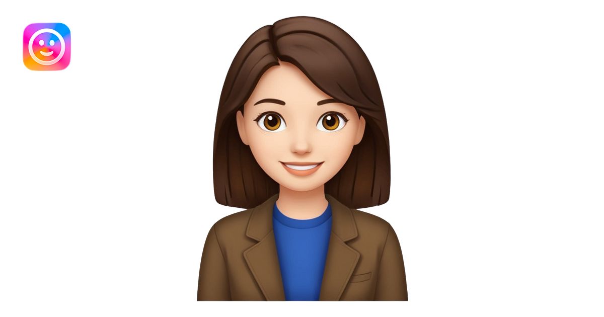GIRL INFLUENCER BRUNETTE emoji | AI Emoji Generator