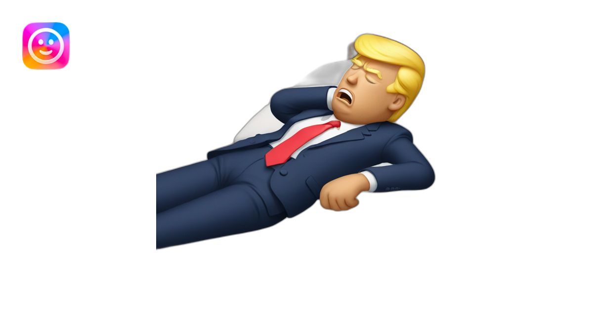 Donald Trump qui dort emoji | AI Emoji Generator