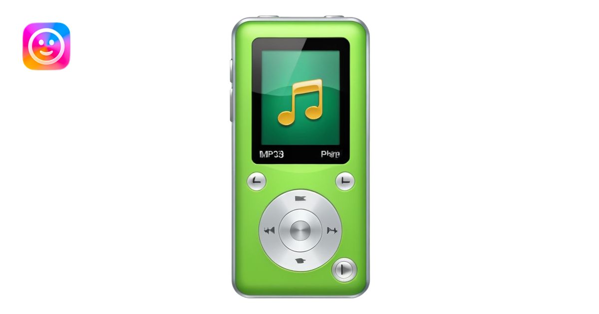 green mp3 player emoji | AI Emoji Generator