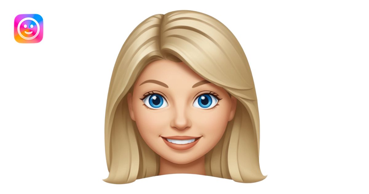 Fergie with blue eyes emoji | AI Emoji Generator
