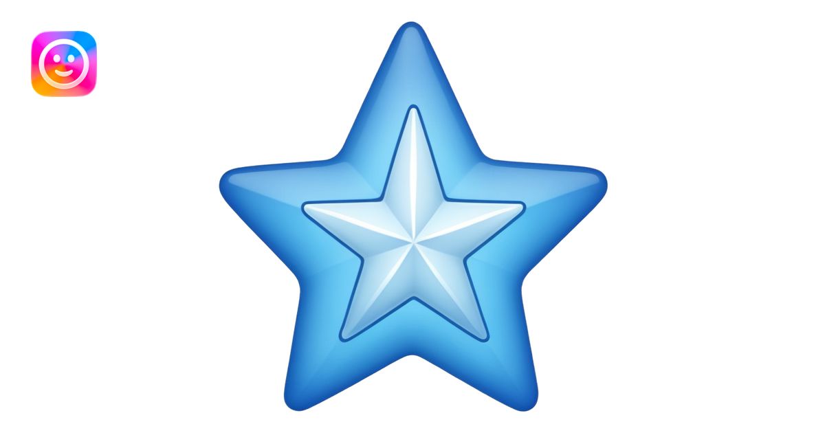 Create a verified badge a blue star with a white verified sign in ...