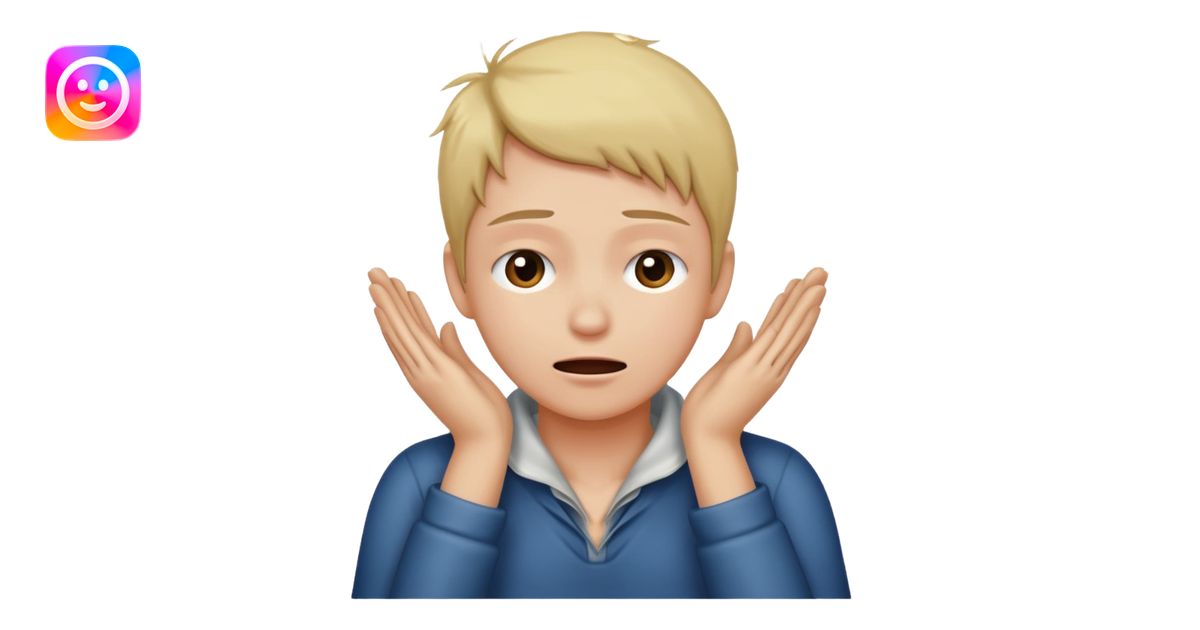 Person grabbing their neck with both hands emoji | AI Emoji Generator