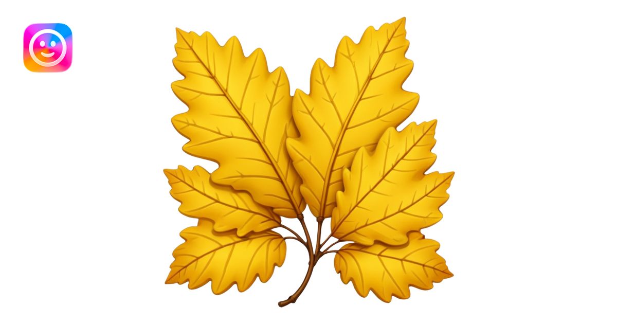 yellow leaves emoji | AI Emoji Generator