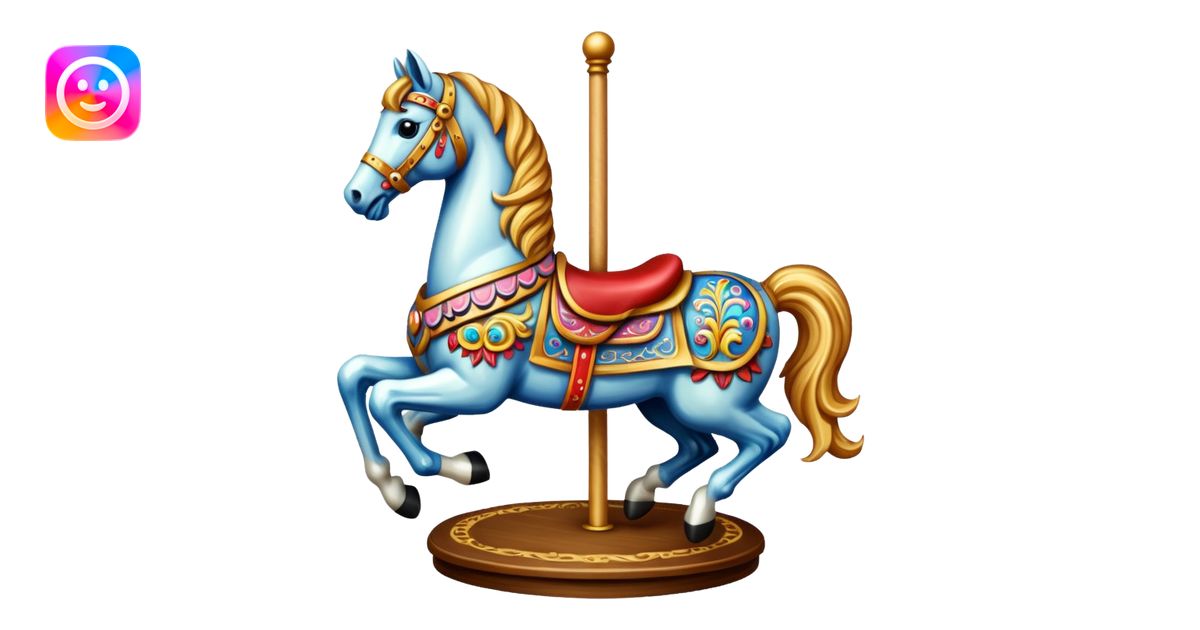 Carousel horse emoji | AI Emoji Generator