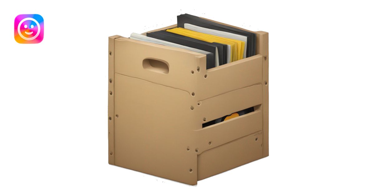 Vinyl-record-storage emoji | AI Emoji Generator