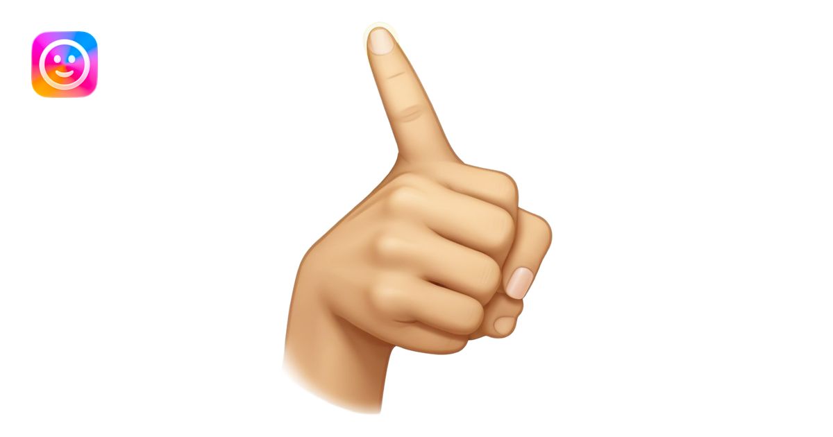 hand pointing at viewer] emoji | AI Emoji Generator