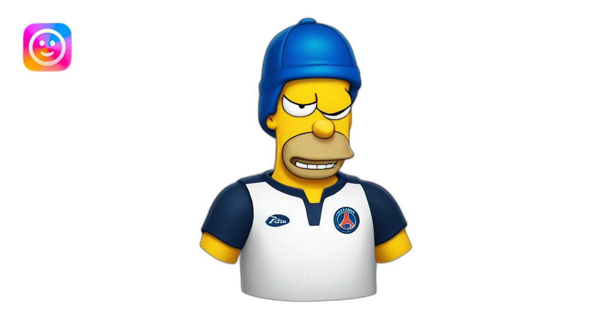 Homer simpson psg emoji | AI Emoji Generator