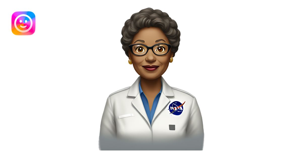 Annie Easley, NASA scientist uniform, unbespectacled emoji | AI Emoji ...