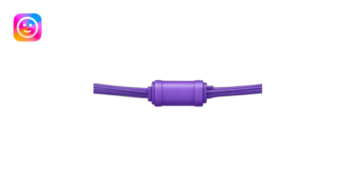 purple cables emoji | AI Emoji Generator
