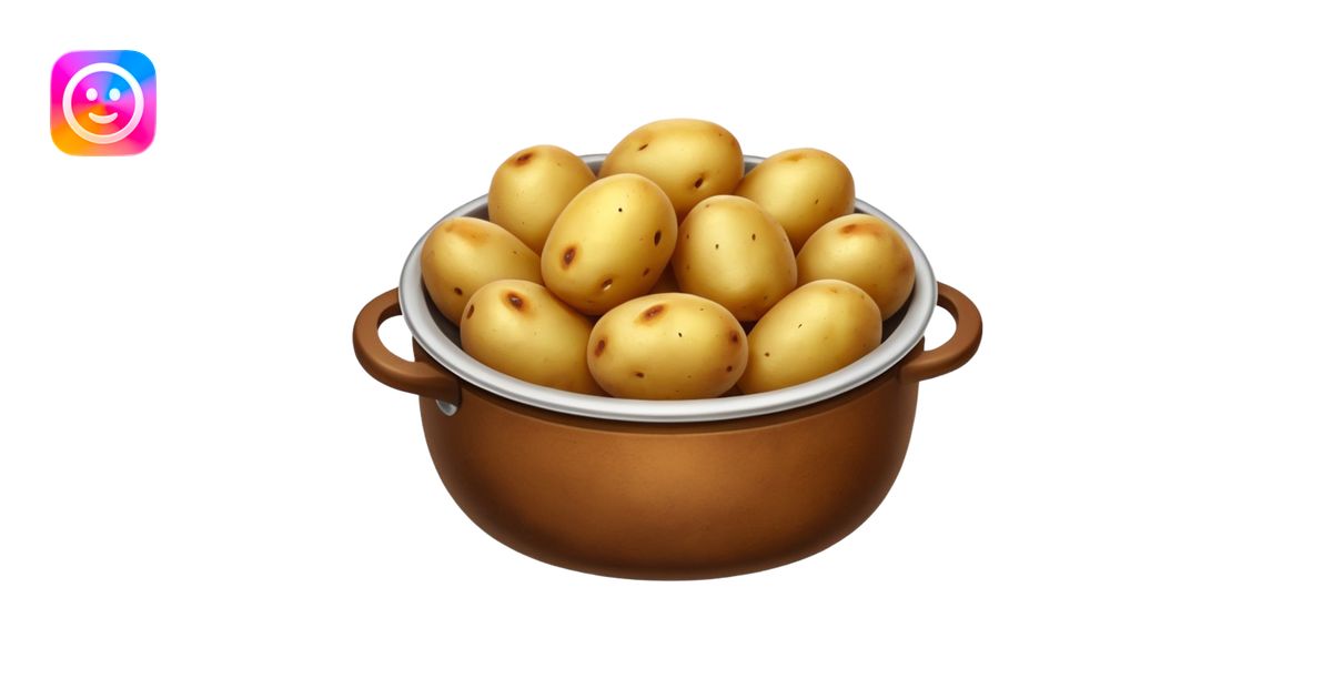 Cooked potatoes emoji | AI Emoji Generator