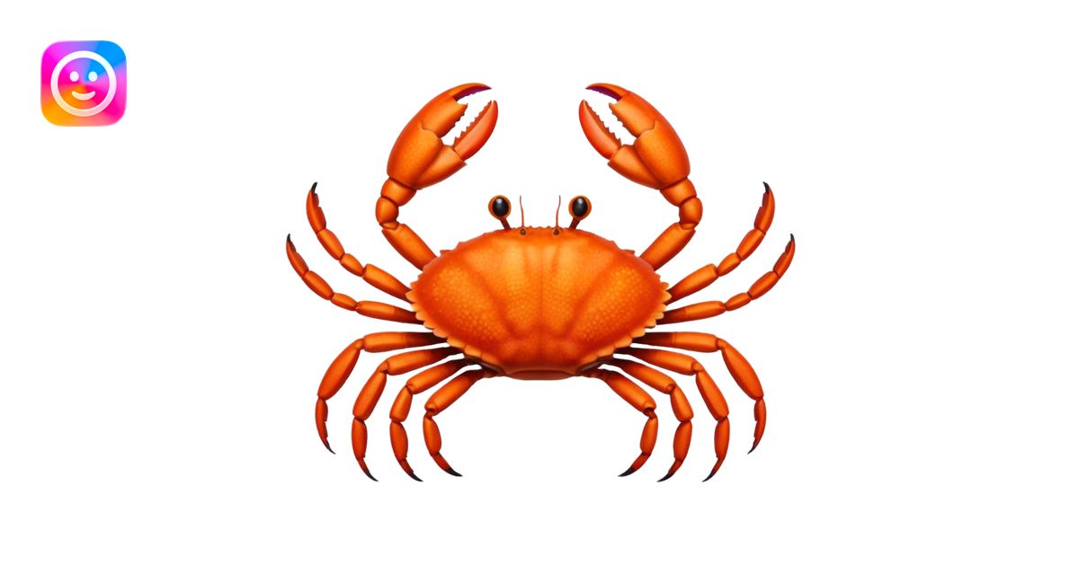 Eight legged crab emoji | AI Emoji Generator