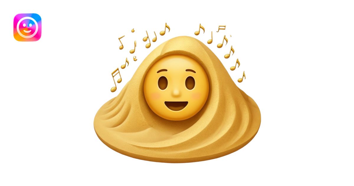 Singing Sand emoji | AI Emoji Generator