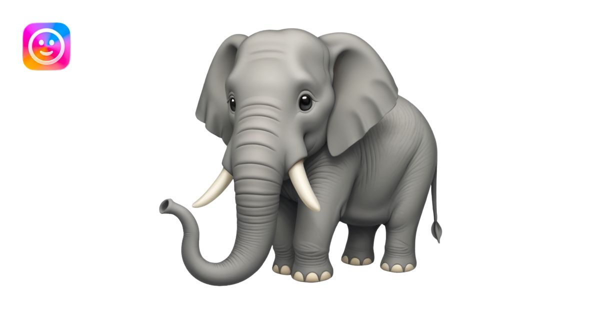 elephant emoji | AI Emoji Generator