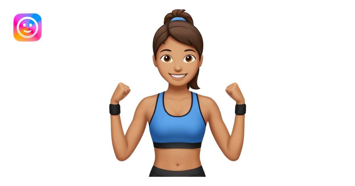 gym sport smile emoji | AI Emoji Generator