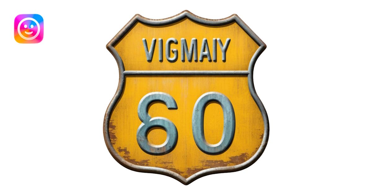 Highway 69 sign emoji | AI Emoji Generator